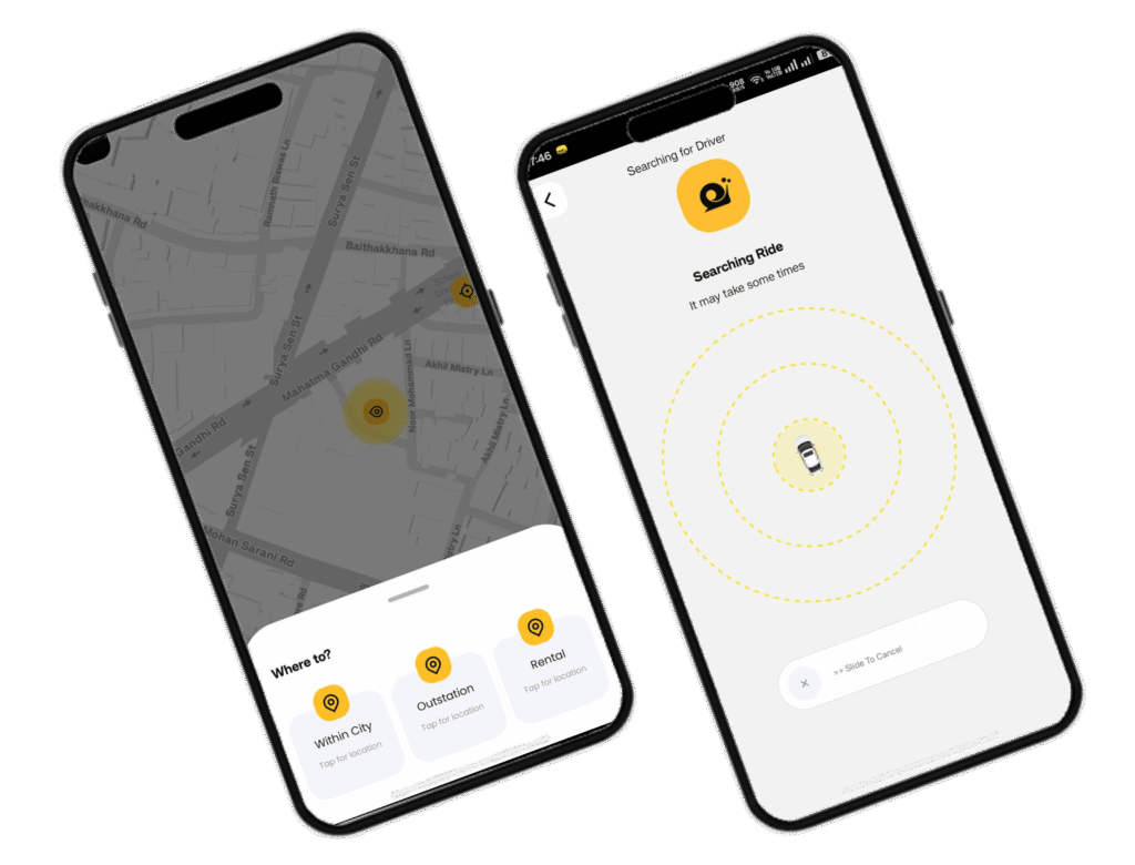 Cab Booking App - Innovination